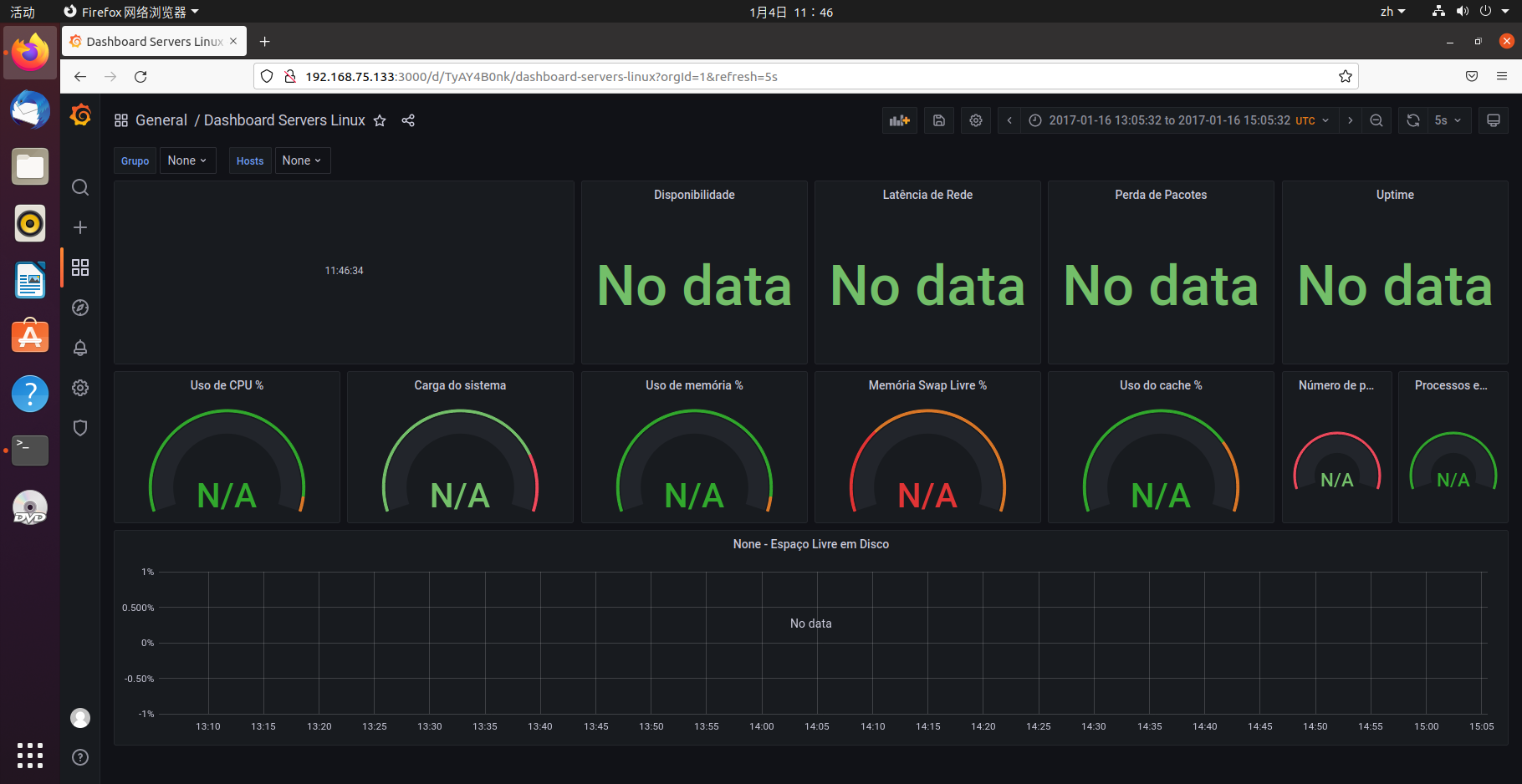 使用grafana显示zabbix监控数据时遇到的问题（二）：Panel plugin not found: grafana-clock ...