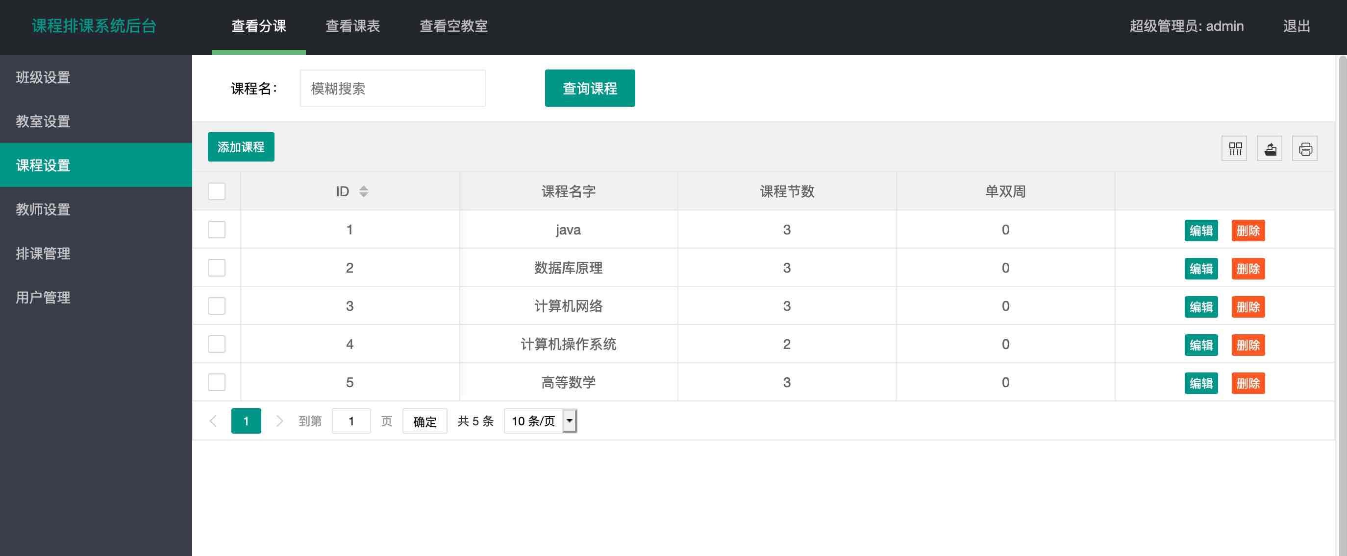 Java项目:课程自动排课系统(java+SpringBoot+html+layui+thymeleaf+redis+mysql)_java中学的排课管理系统源码-CSDN博客