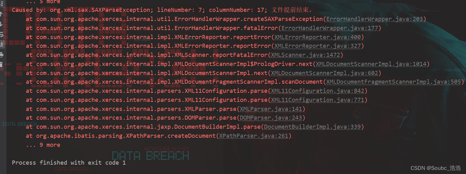 Cause Org Xml Sax Saxparseexception; 文件提前结束 Caused By Org Xml Sax Saxparseexception 文件提前结束