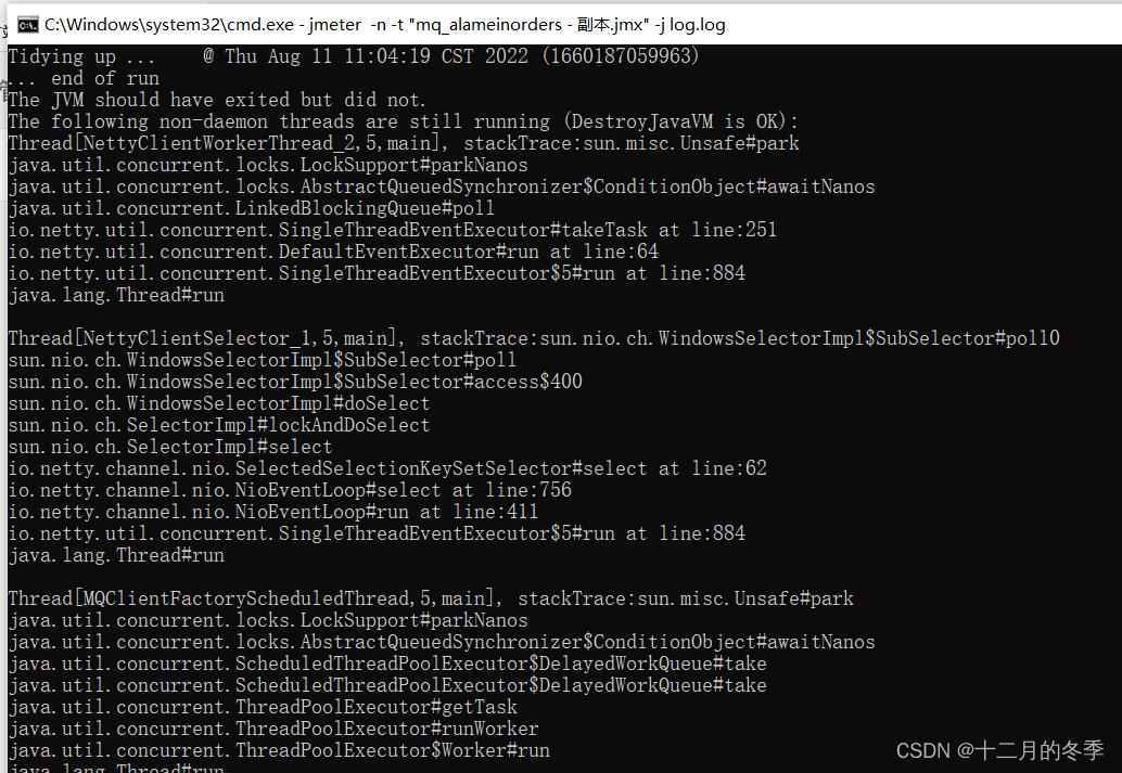 【遇到的坑】jmeter执行结束报错：The JVM should have exitted but did not_jmeterengine.force.system.exit-CSDN博客