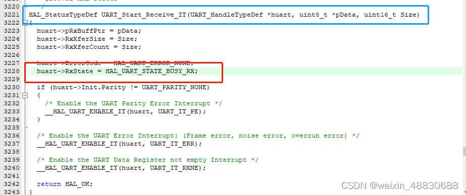 两个单片机串口通信HAL库代码&&为何HAL_UART_Receive_IT函数只能触发一次接收中断及对应解决办法_hal uart receive只能读取一次-CSDN博客