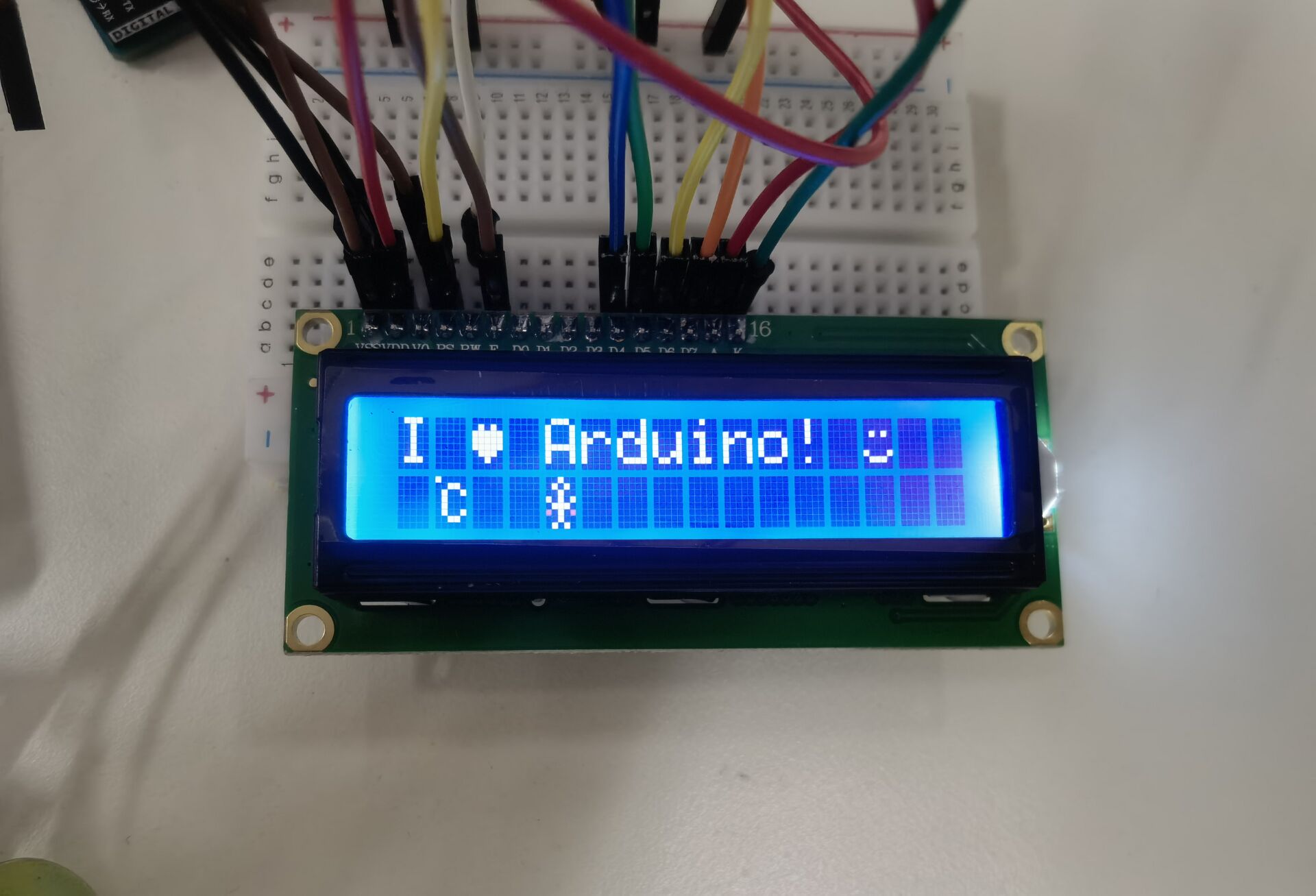 LCD1602显示温度符号基于Arduino_摄氏度符号怎么显示到lcd屏上-CSDN博客