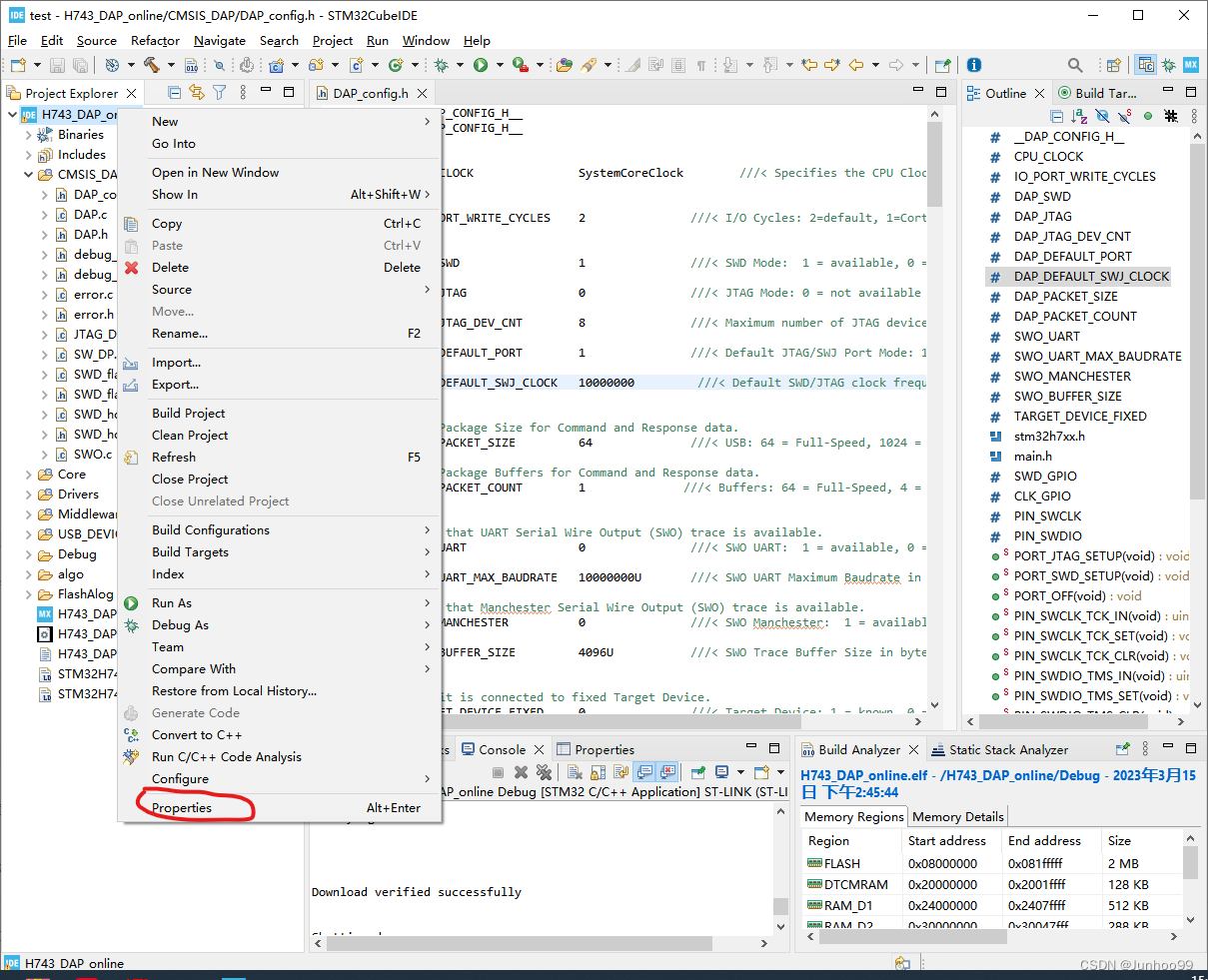 STM32H7移植CMSIS-DAP_diy高速 cmsis-dap jtag-CSDN博客