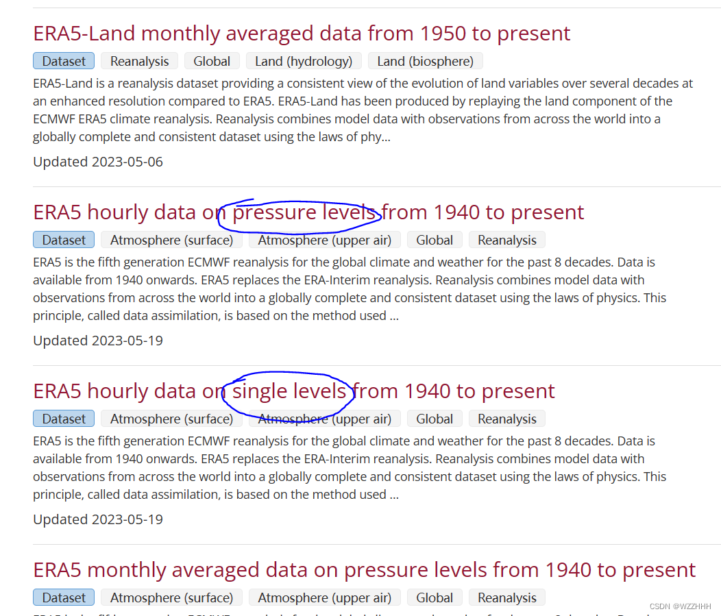 ERA5数据下载单层和气压层数据（温度、相对湿度、位势等）-CSDN博客
