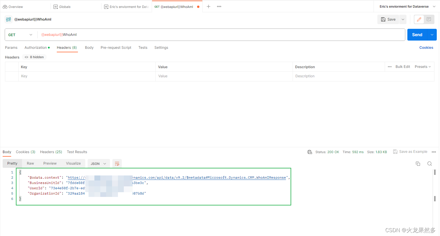 使用Postman连接Microsoft Dataverse环境_postman链接dbeaver-CSDN博客