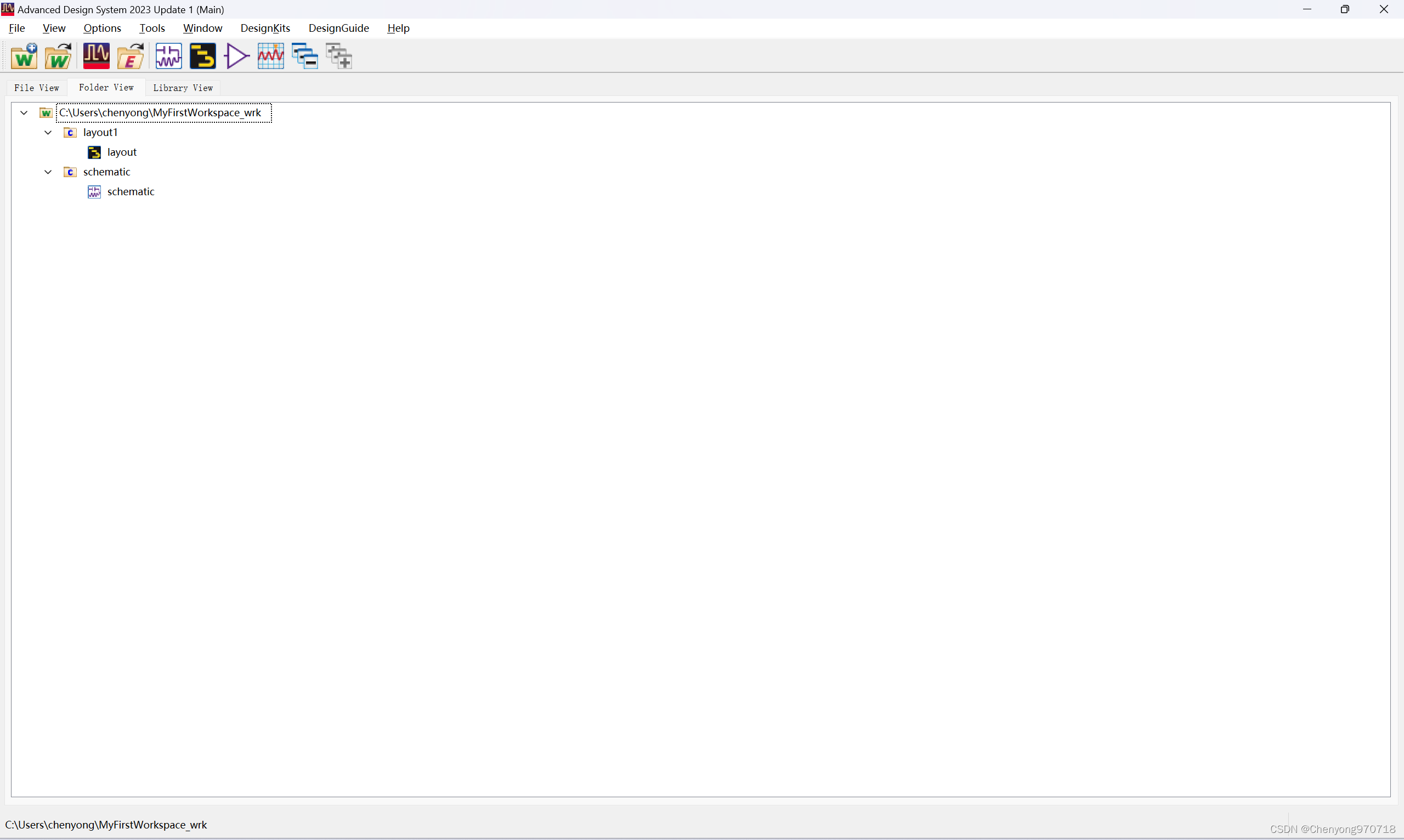 ADS2023:Tutorial-1_Workspace,Library and Cell-CSDN博客