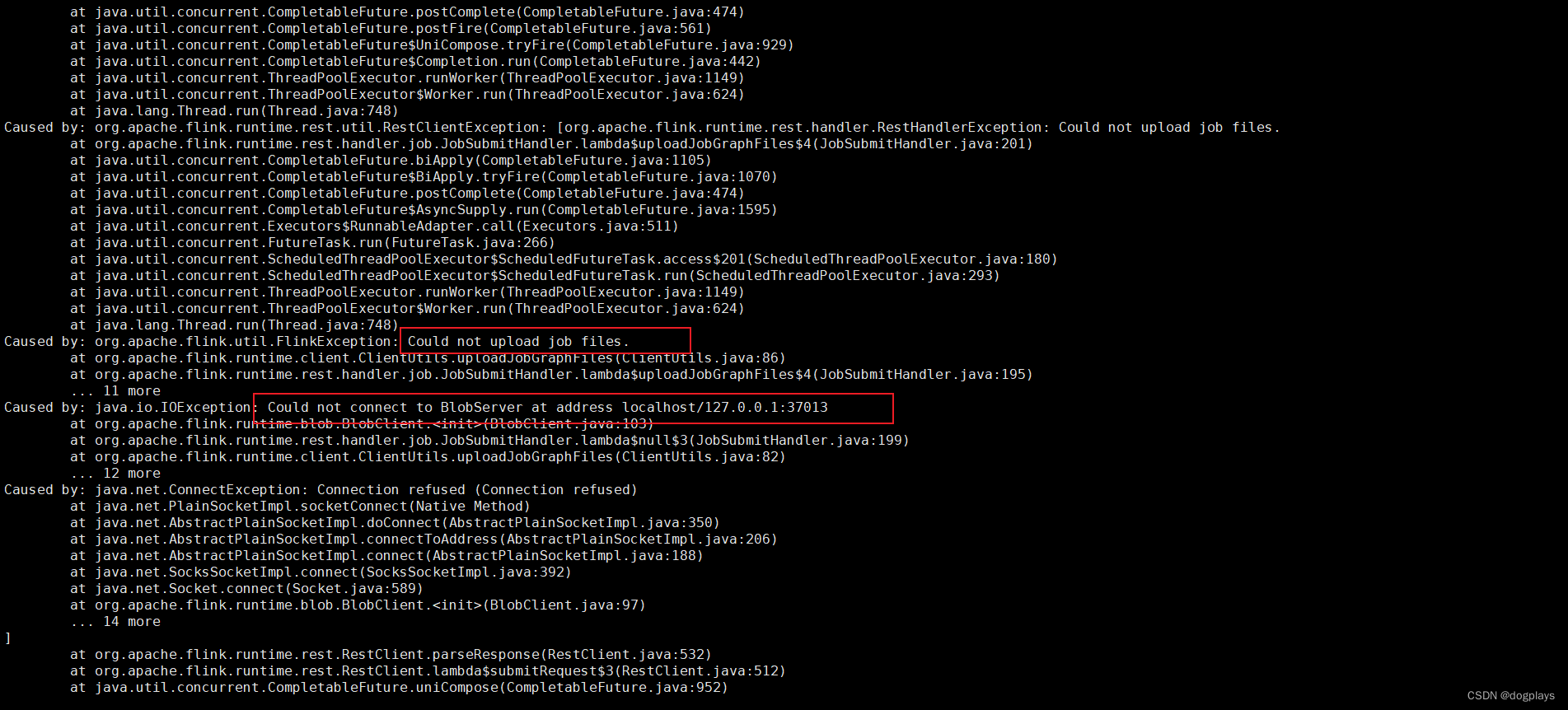 Flink 会话模式Yarn部署完成后无法提交作业_could not start actor system on any port in port r-CSDN博客