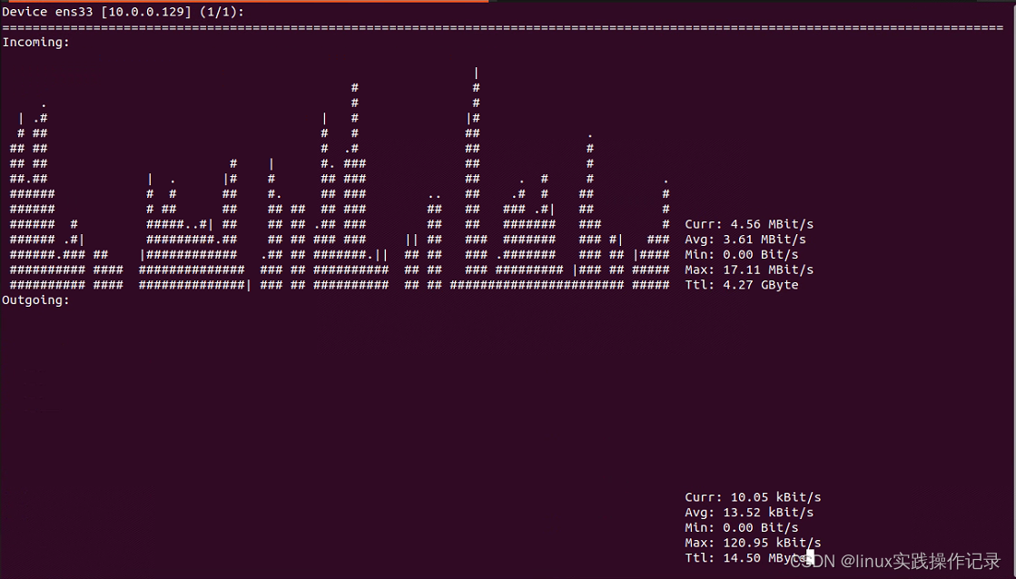 nload查看网卡流量_nload 打印当前网卡流量 并存储-CSDN博客