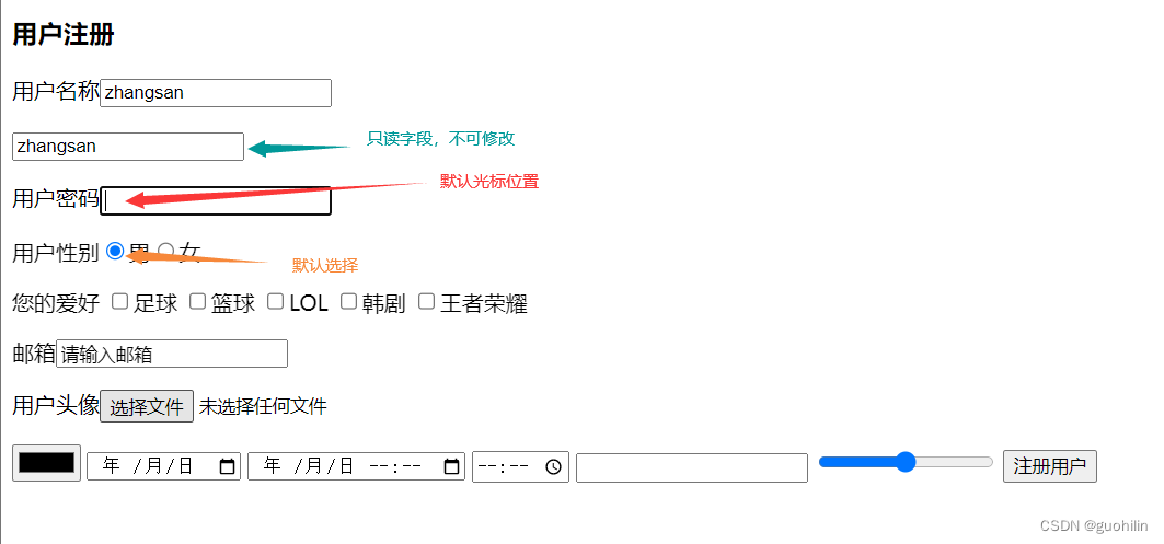Html表单标签 Csdn博客 