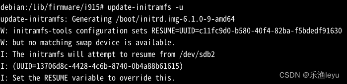 /etc/initramfs-tools/conf.d/resume配置不当引起的错误_i: set the resume variable to override this.-CSDN博客
