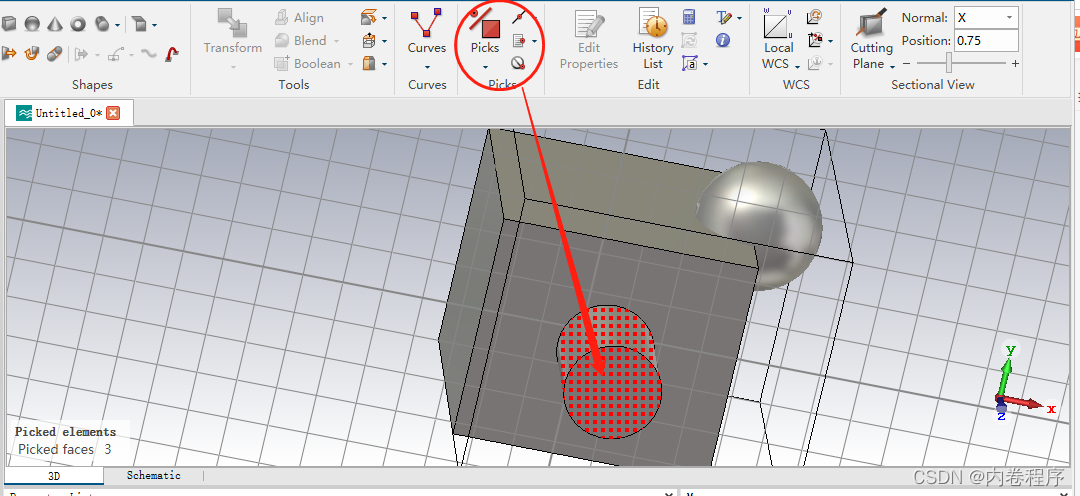CST学习笔记2-----------WCS与Pick_cst中wcs坐标怎么回到初始值-CSDN博客