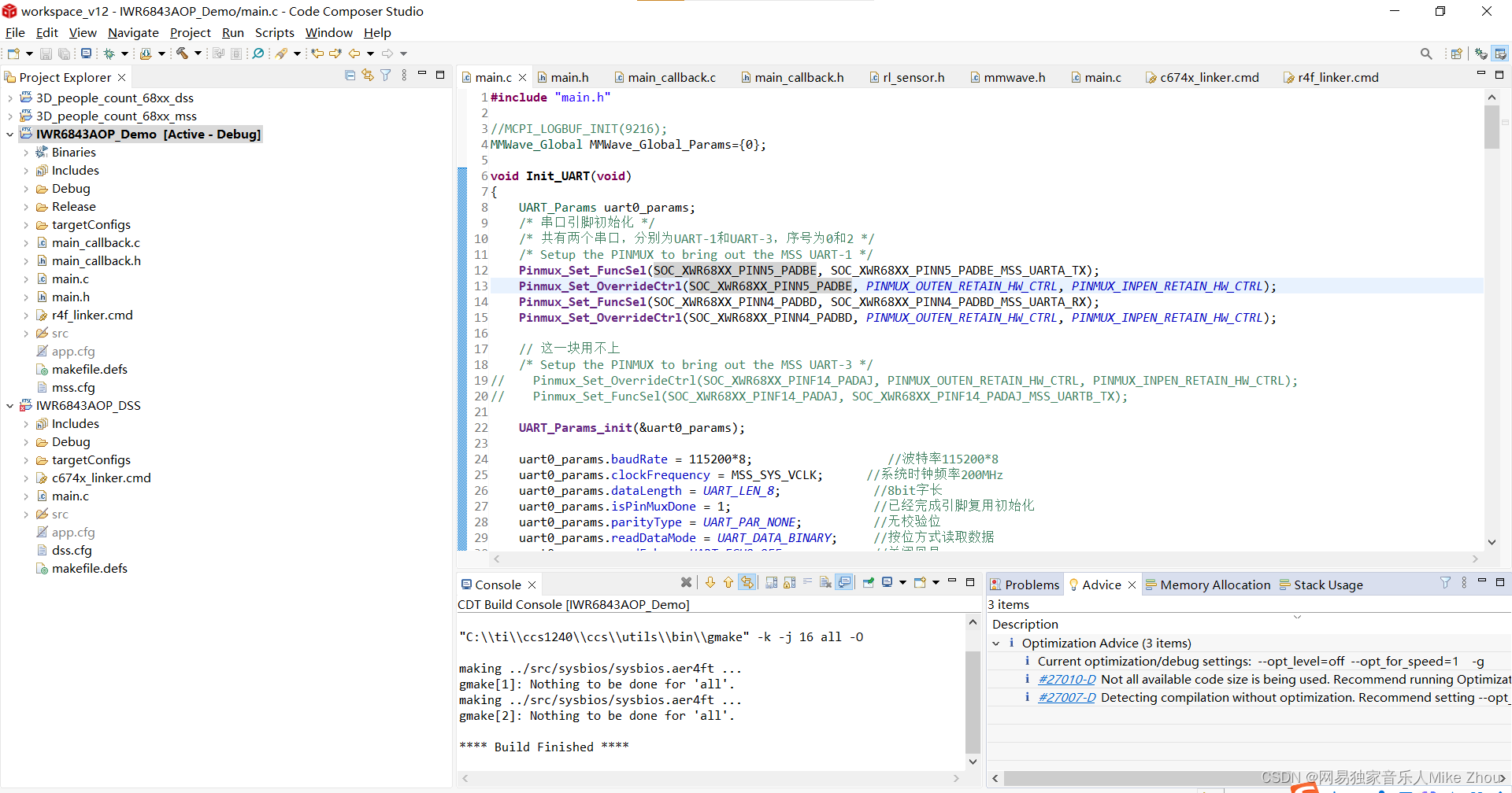 【ti毫米波雷达】iwr6843aop的ccs工程模板创建(mss)(cannot Find File Libsleepxwr68xxaer4f 解决方案)ccs的ti工程模板 Csdn博客