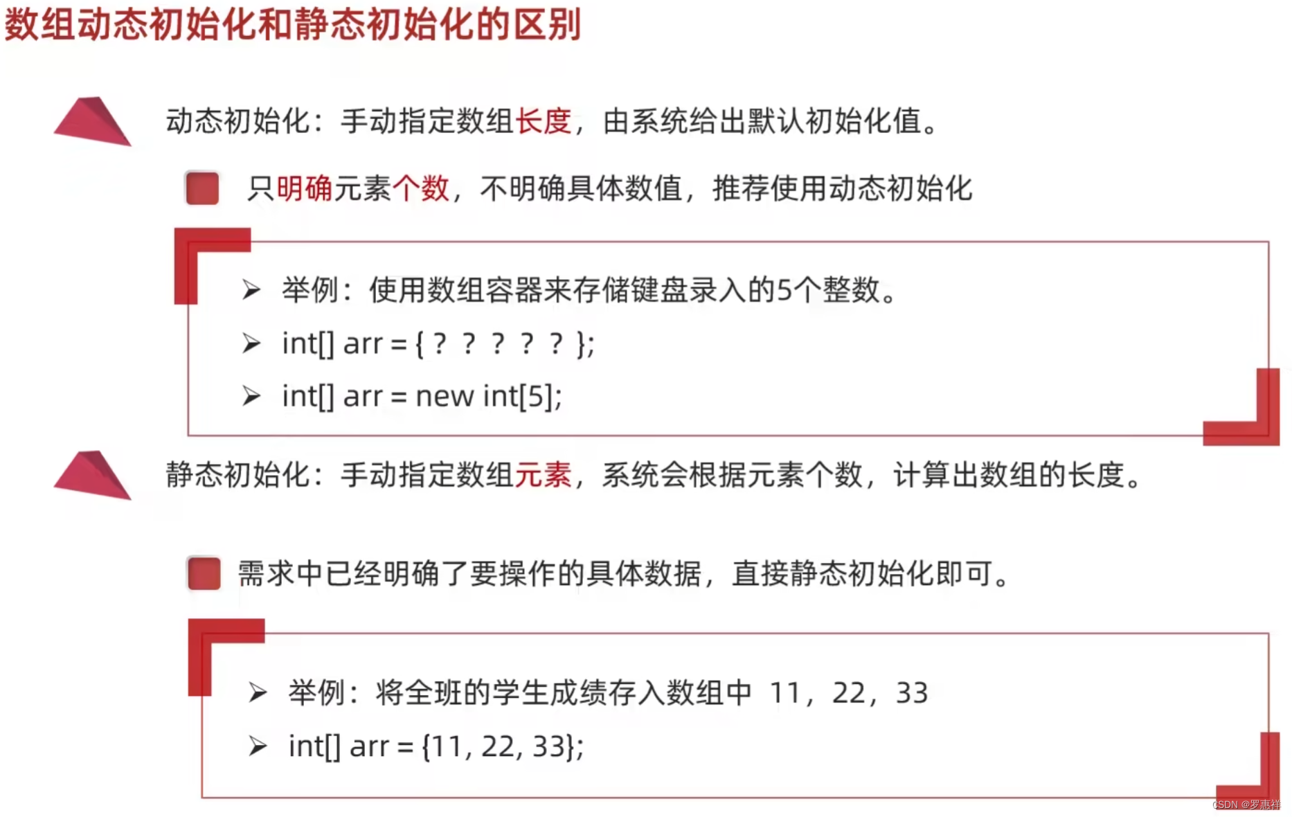 数组 04 08 数组的动态初始化和通过第三方变量交换两个变量的数值 Csdn博客