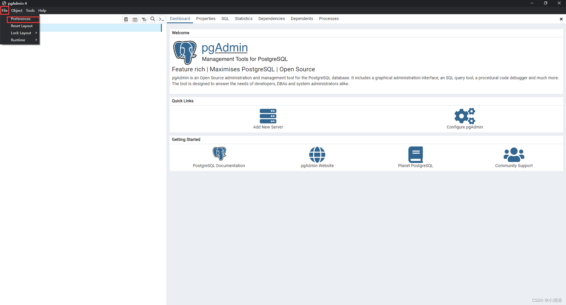 pgAdmin4界面设置为中文显示操作教程_pgadmin4设置中文-CSDN博客