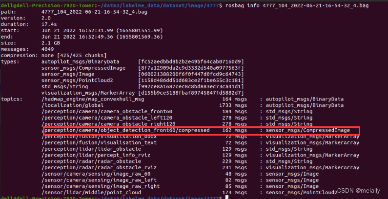 Python : rosbag导出图像和点云_bag包中点云数据怎么导出-CSDN博客