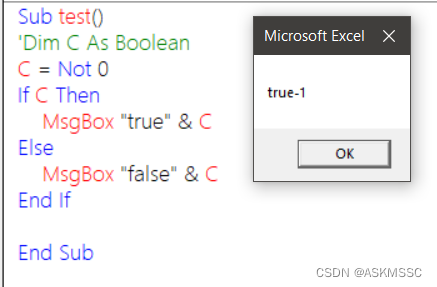VBA 逻辑值 (Not Number) return True or False_vba return false-CSDN博客