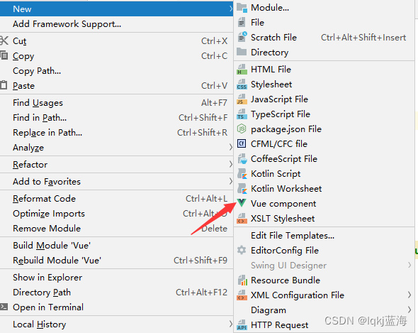 如何在idea中写Vue（Vue Component没有如何处理）？_项目里的idea文件下没有vue文件-CSDN博客