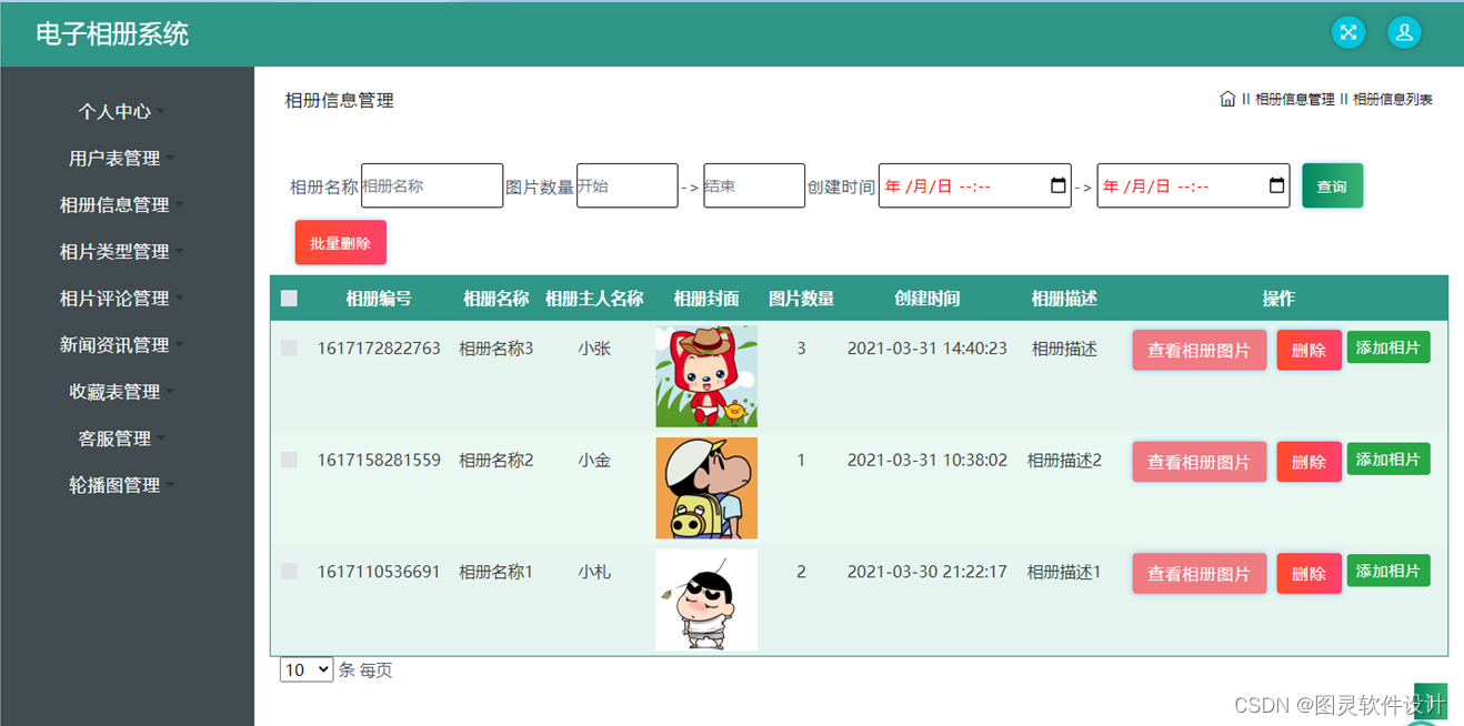 基于spring框架的电子相册系统设计与实现 Csdn博客