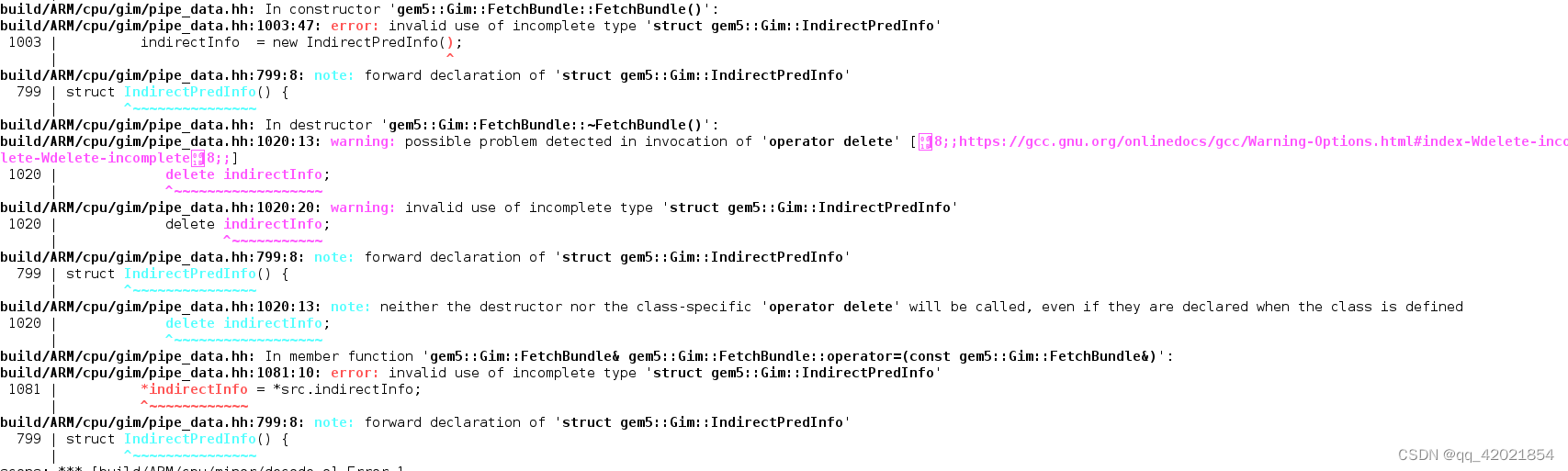 invalid use incomplete type xxx-CSDN博客