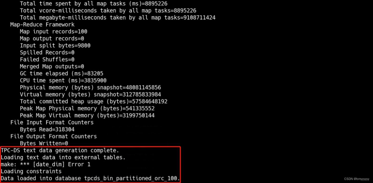 【hive Hive写入数据压测】使用hive Testbench对hive的写入数据进行压测 Hive Testbench跑tcpds Csdn博客