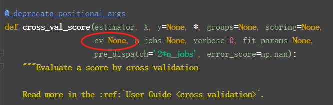 关于python机器学习cross_val_score()交叉检验的参数cv实际默认为5这件事，你怎么看？_python中cv=5比cv=1好 ...
