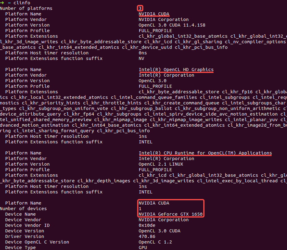 clGetPlatformIDs error -1001和OpenCL、CUDA安装-CSDN博客