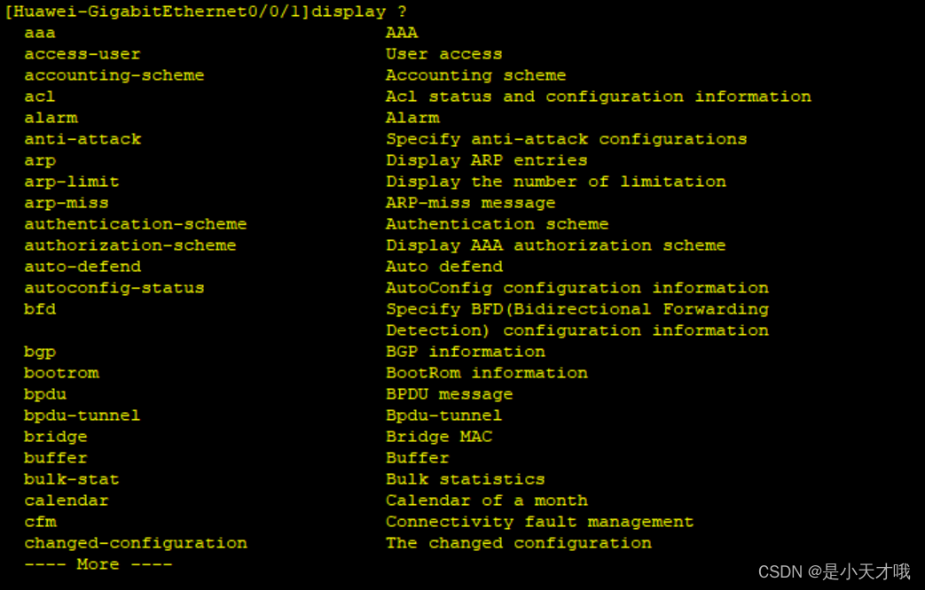HCIA-VRP基础命令_dis ip int brief显示protocol是down的-CSDN博客
