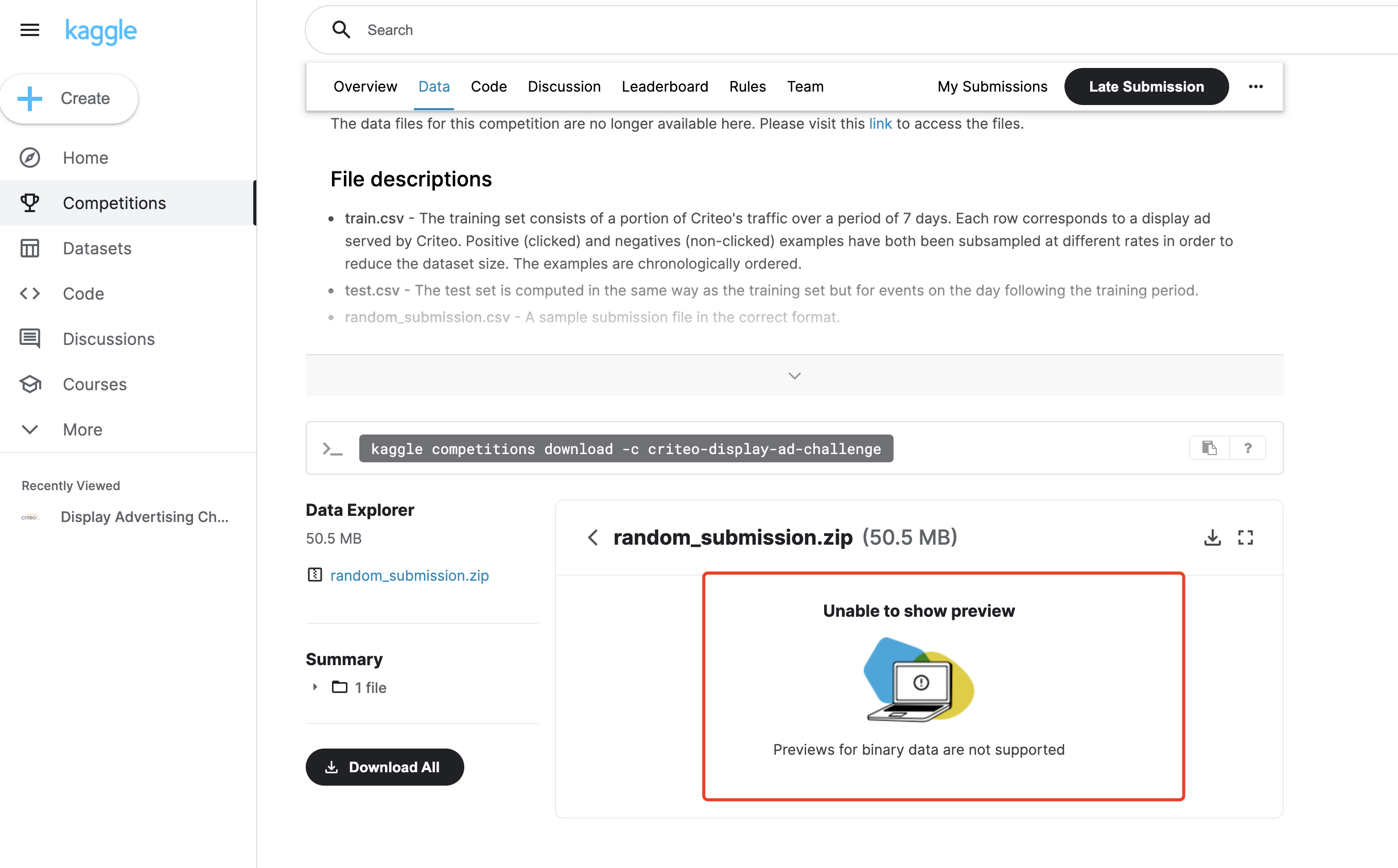 下载kaggle比赛的数据集_download kaggle display advertising challenge data-CSDN博客