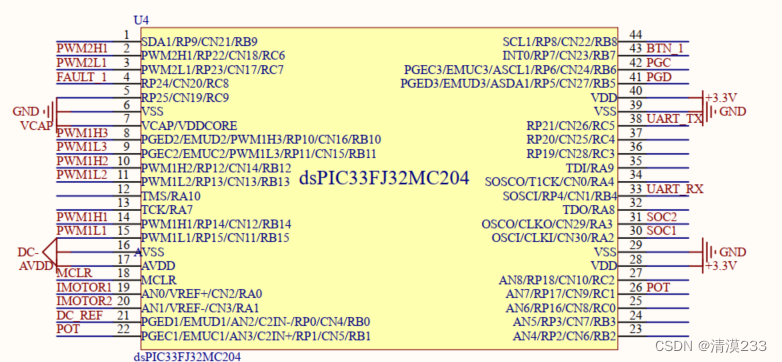 MPLAB X IDE 调试-UART（DSPIC33FJ32MC204芯片与PC进行通信）附上代码和注释_mplab x ide 监测数据-CSDN博客