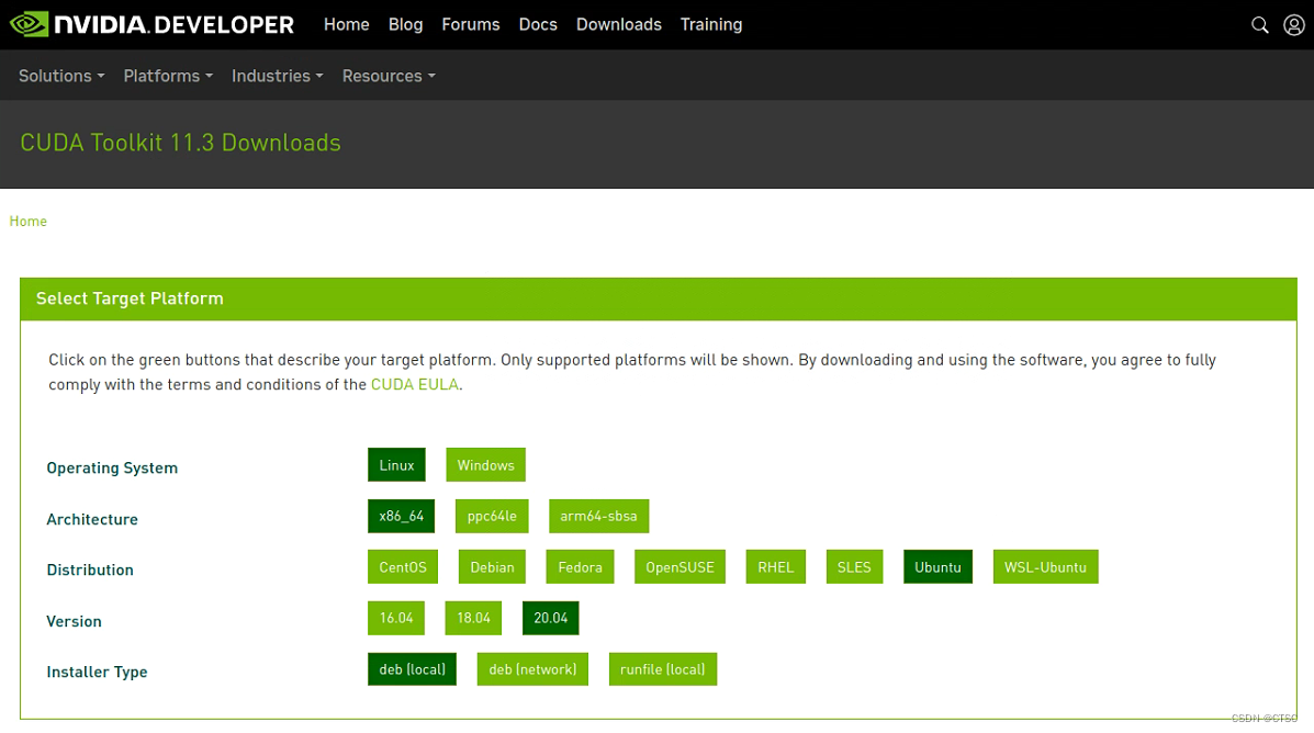 ubuntu22.04系统安装CUDA多个版本，且自由切换_linux下系统版本为ubuntu22.04.3对应可安装的cuda版本-CSDN博客