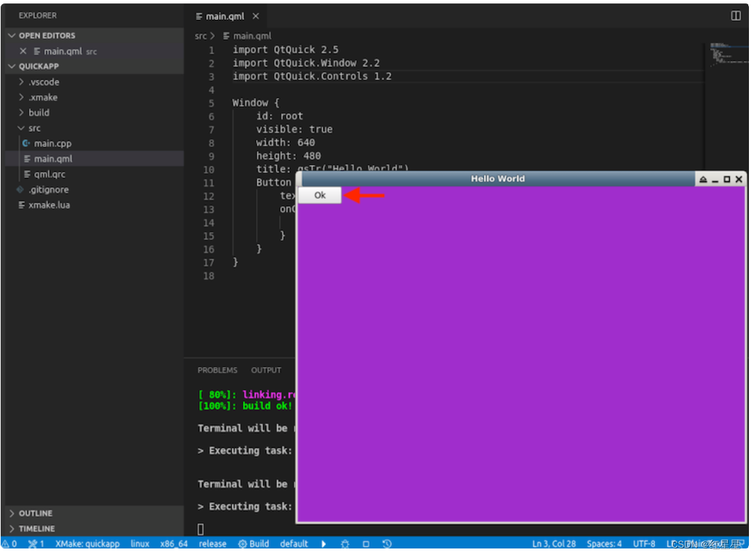 Xmake实战---使用 xmake 开发 Qt 程序-CSDN博客
