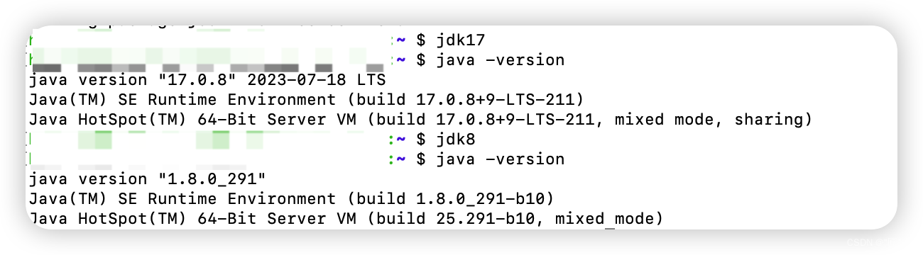 Macos兼容多个版本jdk,并随意切换版本macos 切换jdk Csdn博客
