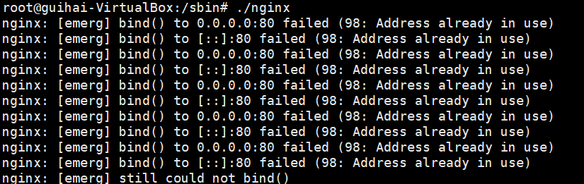 Nginx启动时提示nginx [emerg] Still Could Not Bind Csdn博客