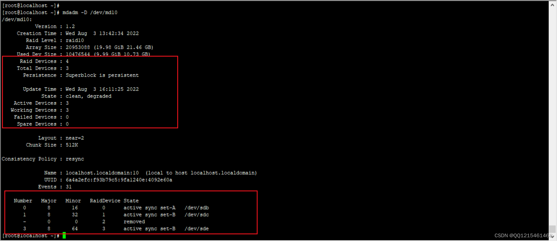 VMware虚拟机下Linux系统软RAID10创建、故障修复、重启、卸载_linux系统删除软raid指令-CSDN博客