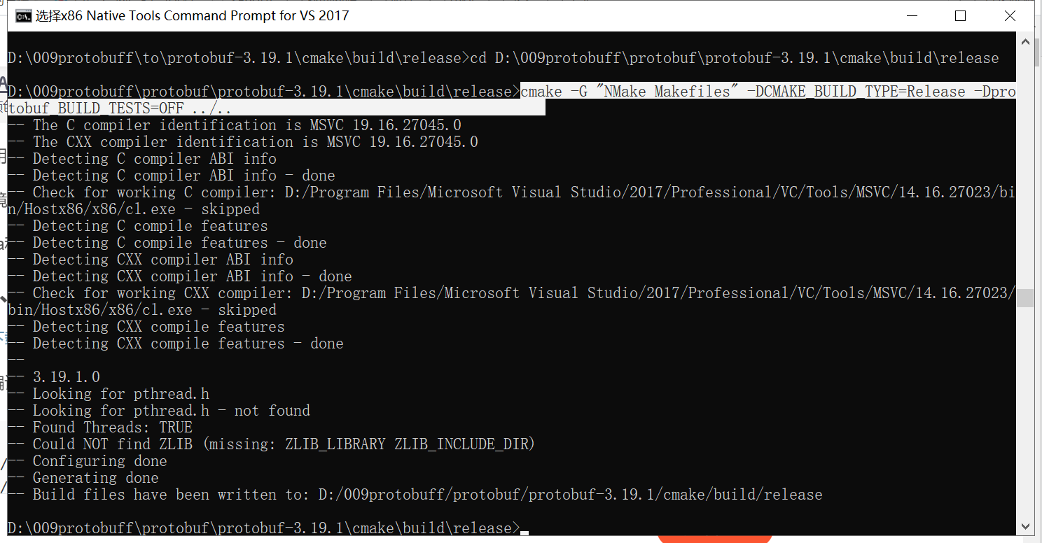 protobuf C++ 使用Cmake编译protobuf-3.19.1 专题 Java C#示例 VS2017_protobuf3.19 exe-CSDN博客