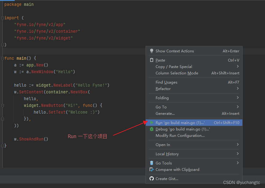 关于Go语言Gui框架fyne能运行却飘红报Cannot resolve symbol ‘fyne.io‘的问题解决办法_cannot resolve symbol 'io-CSDN博客