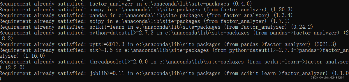 （anaconda）python中导入factor_analyzer包_no moudle named factor-CSDN博客