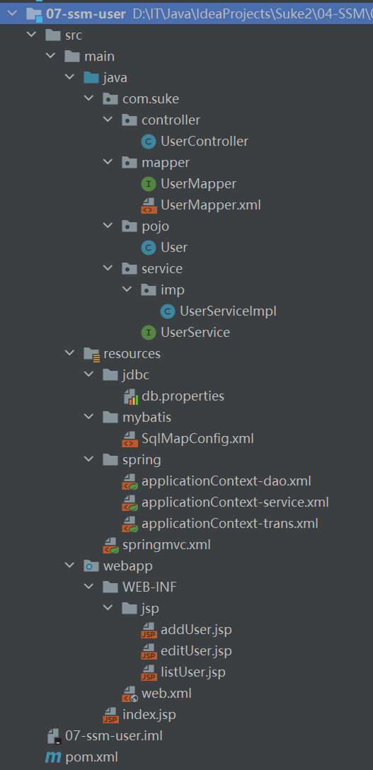 JavaEE——SSM框架整合实现用户信息CRUD_ssm框架连接user表和book表的controller和service写法-CSDN博客