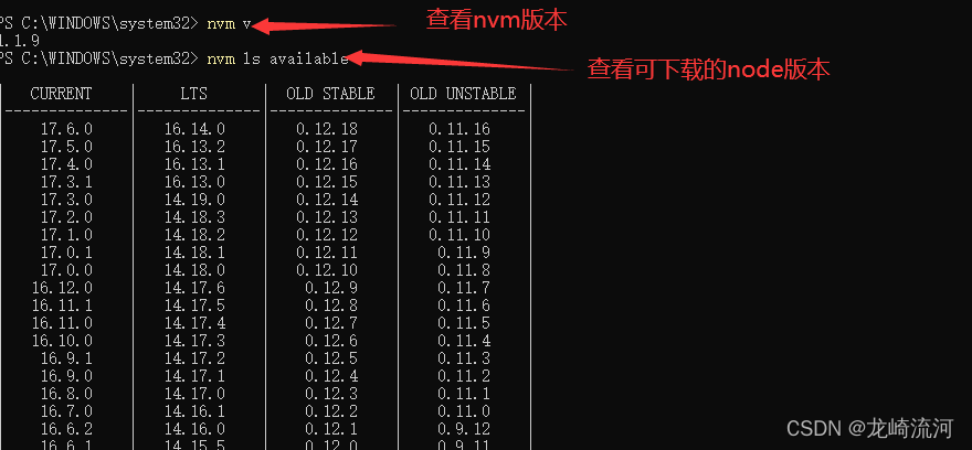Nvm常用命令,切换node版本 Csdn博客