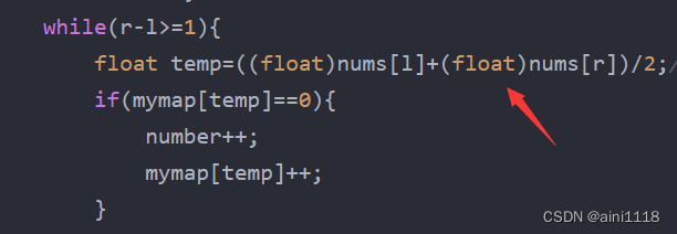 2465.不同的平均数数目(C++)(排序+哈希表)-CSDN博客