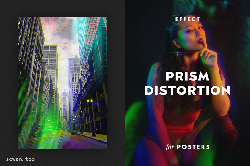 棱镜畸变效果海报模板 Prism Distortion Effect for Posters_prism畸变-CSDN博客