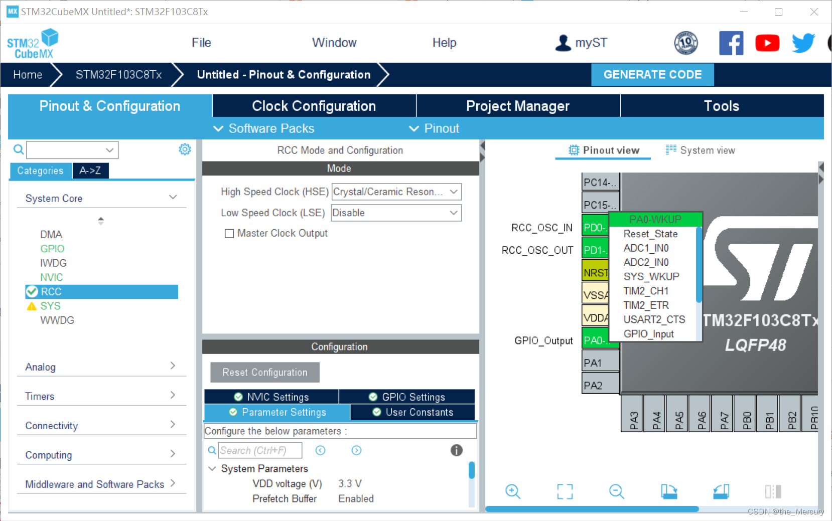 定时器&PWM应用编程_stm32f103 定时器2 通道管脚-CSDN博客
