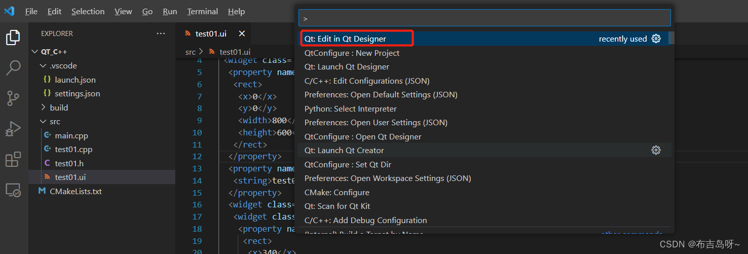 QT5学习笔记--Win11利用VSCode配置QT（C++）开发环境_vscode qt 5.12-CSDN博客