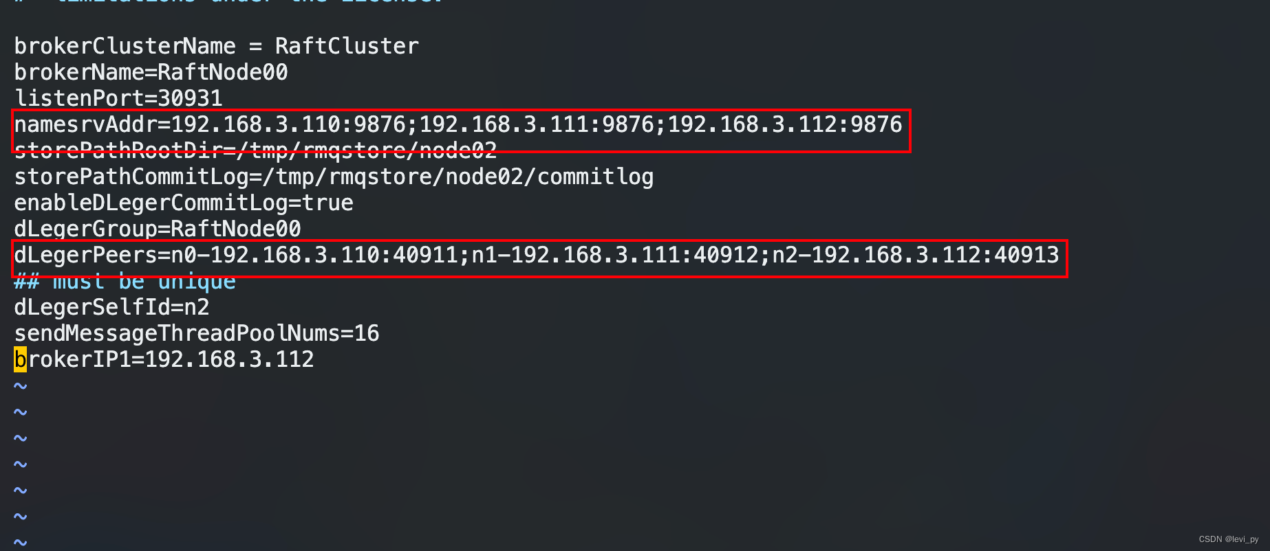 搭建Rocketmq dledger集群，springboot整合_springboot连接rocketmq dledger集群-CSDN博客