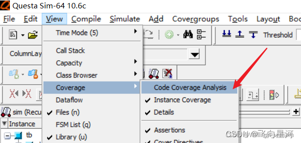 QuestaSim里覆盖率的查看_多case 覆盖率查看-CSDN博客