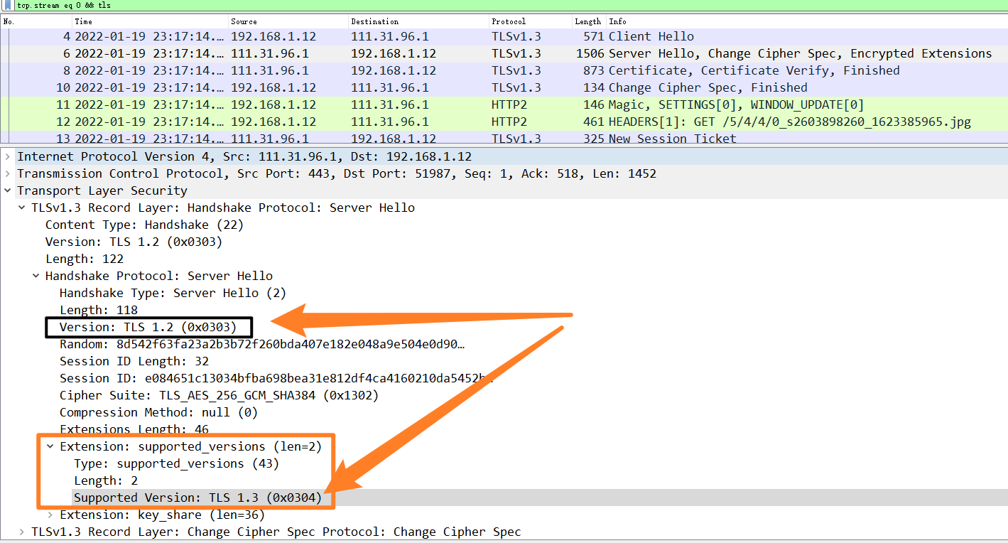 Wireshark中TLS版本显示说明_tls version-CSDN博客
