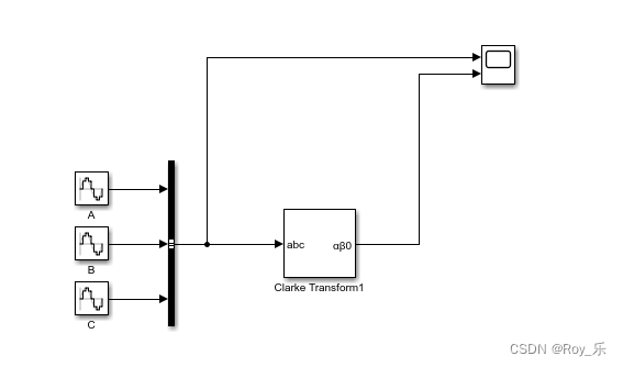 [Matlab]用Simulink自带模块仿真Clark变换_simulink clark变换仿真-CSDN博客