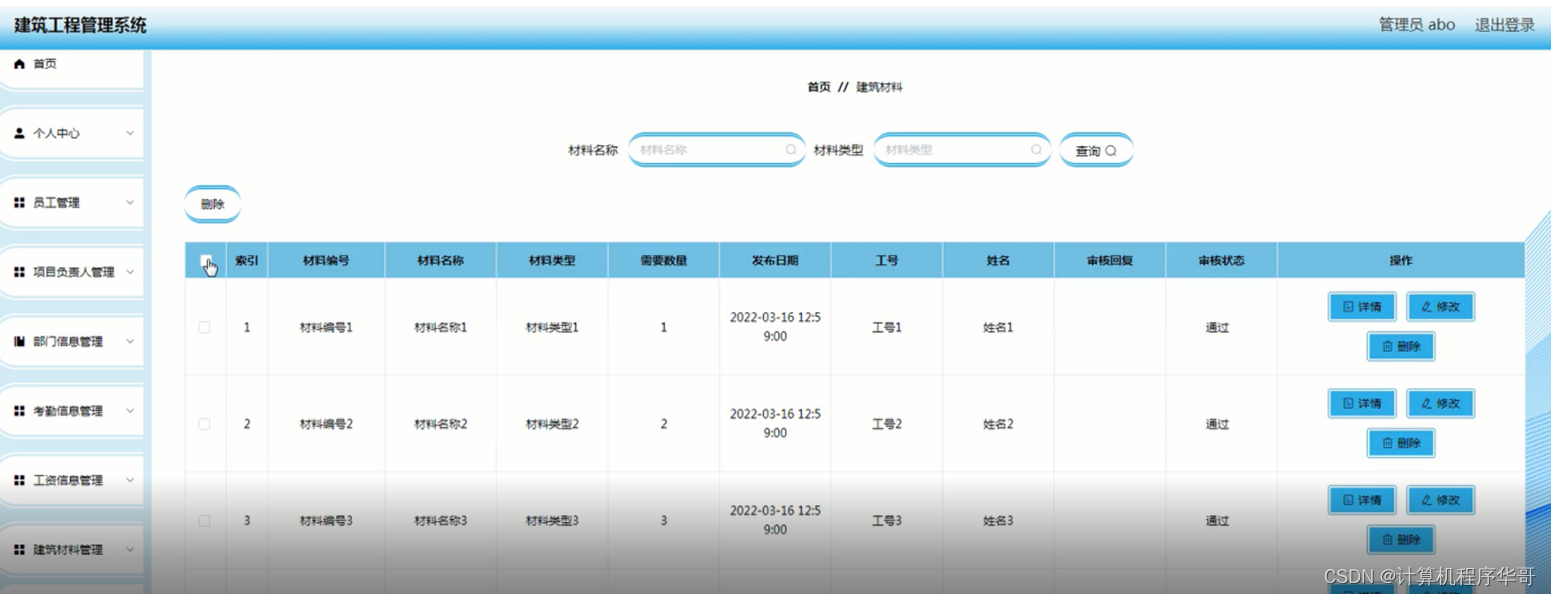 计算机毕设（附源码）java Ssm建筑工程管理系统建筑管理系统 Java Csdn博客