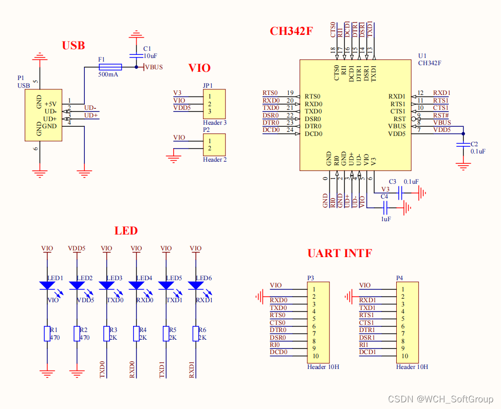 CH342芯片应用—硬件设计指南-CSDN博客